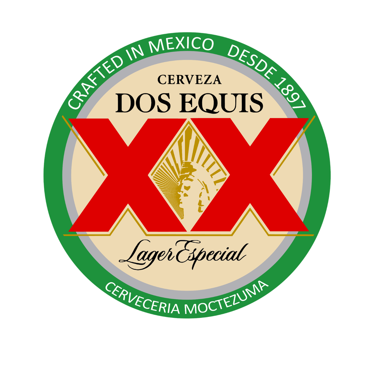 Etiqueta De Dos Equis