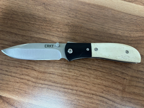 CRKT M4-02 Carson Design Assisted Opening ~ Rare Bone Scales ~ G10 ...