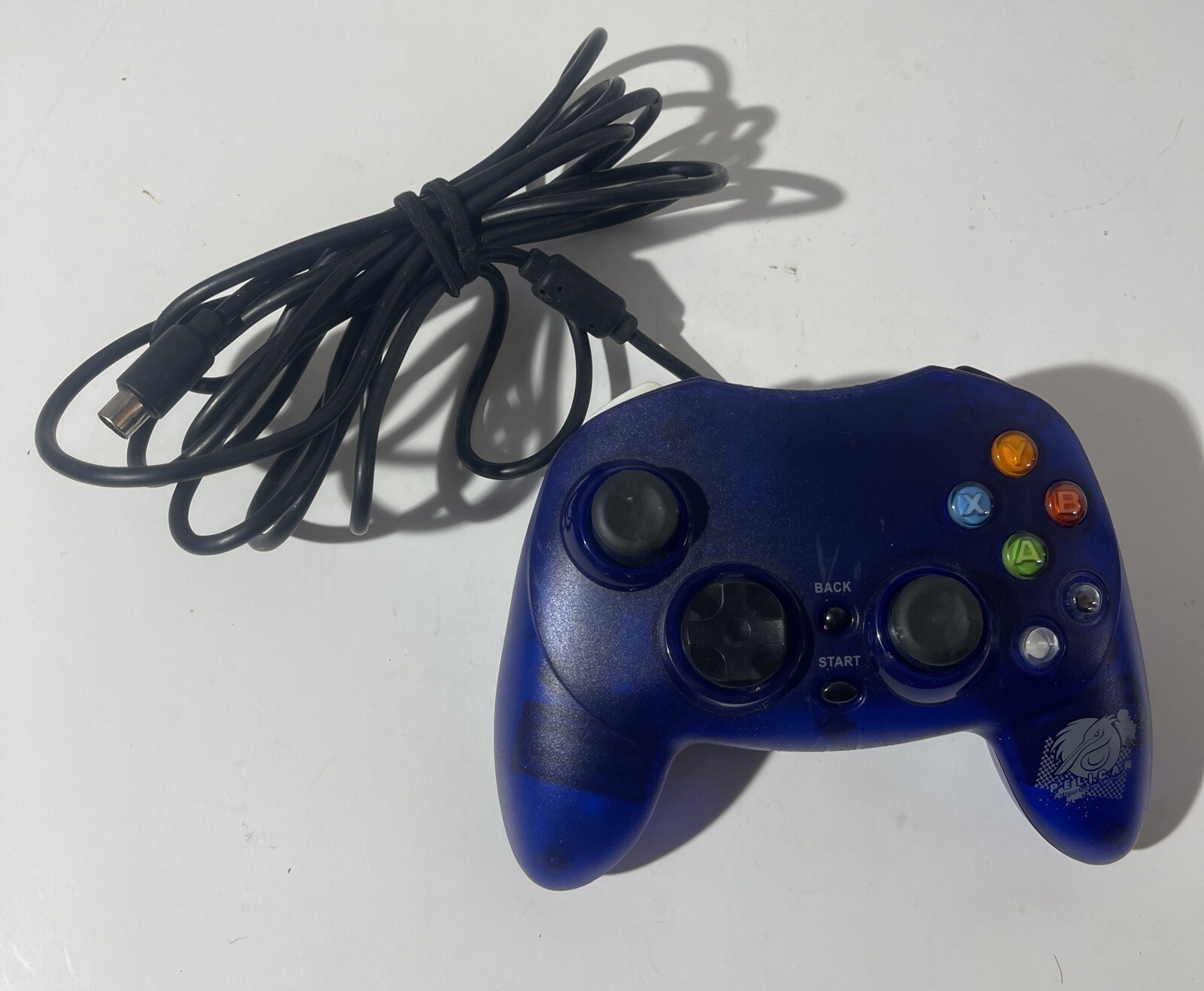 Pelican Blue PL-2053 Xbox Controller w/Breakaway cable! (TESTED/CLEAN ...