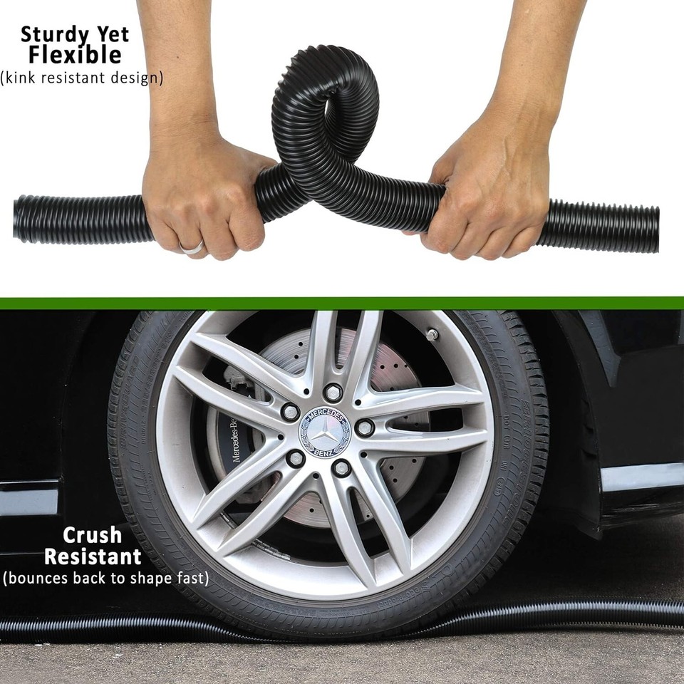 5 Foot Length Crushproof Hose for Shop Vac Wet Dry Stinger Vacuum 1.25 ...