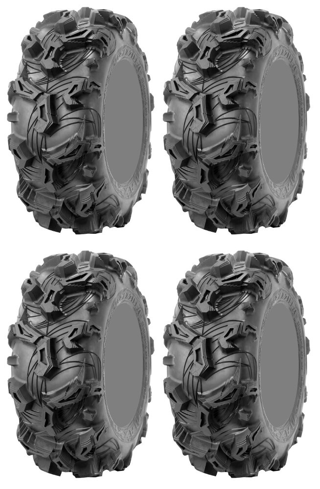Four 4 Maxxis Maxxzilla ATV Tires Set 2 Front 28x9-14 & 2 Rear 28x9-14 ...
