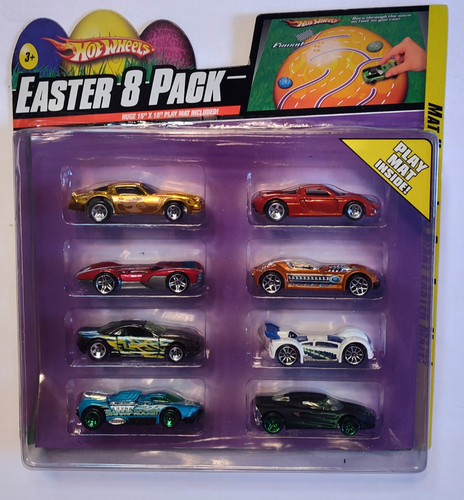 2009 Hot Wheels Easter 8 Pack Includes Play Mat Dragon Fire Camaro ...