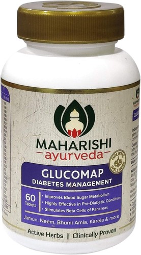 Maharishi Ayurveda Glucomap 60 Tablets Nutrition to Help Control Blood ...