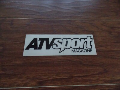 1 NEW ATVSPORT MAGAZINE ATV MX STICKER DECAL HONDA TRX 250R 450R LTR ...