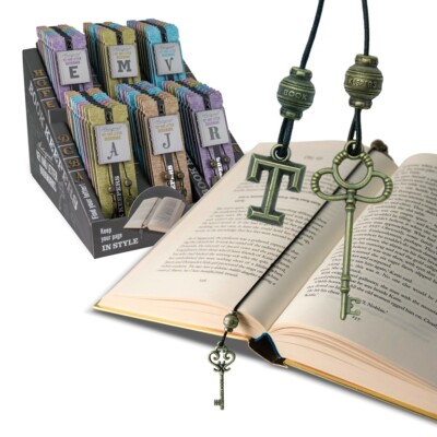 Letter and Key Book Keepers BOOKMARKS A-Z Antique Boutique Weighty ...
