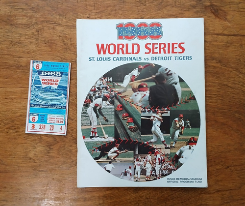 1968 World Series Game 6 Ticket & Program St. Louis Cardinals vs ...