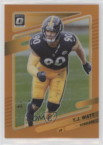 2021 Panini Donruss Optic Orange Prizm /199 TJ Watt #149 | eBay