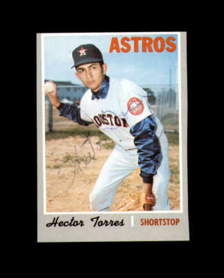 Hector Torres Hand Signed 1970 Topps Houston Astros Autograph | eBay
