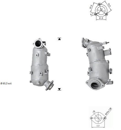DPF Toyota Corolla Verso 2.2TD D4D DPF 177bhp 2ADFHV 8/2005>2/2009 Euro ...