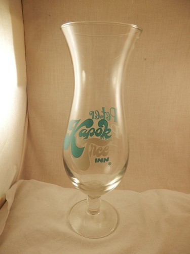 Vintage Peter Pan Inn Kapok Tree Inn Hurricane glass 10" Urbana ...