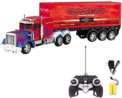 Remote Control Semi-Truck w/ detachable Trailer-Rechargeable 2.4 GHz ...