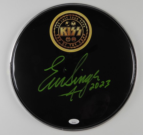 Eric Singer KISS JSA Autograph Signed Drum Head End Of The Road 12 ...