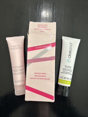 MARY KAY MASKING MINIS~SET OF 2~MOISTURE RENEWING GEL MASK & DEEP ...