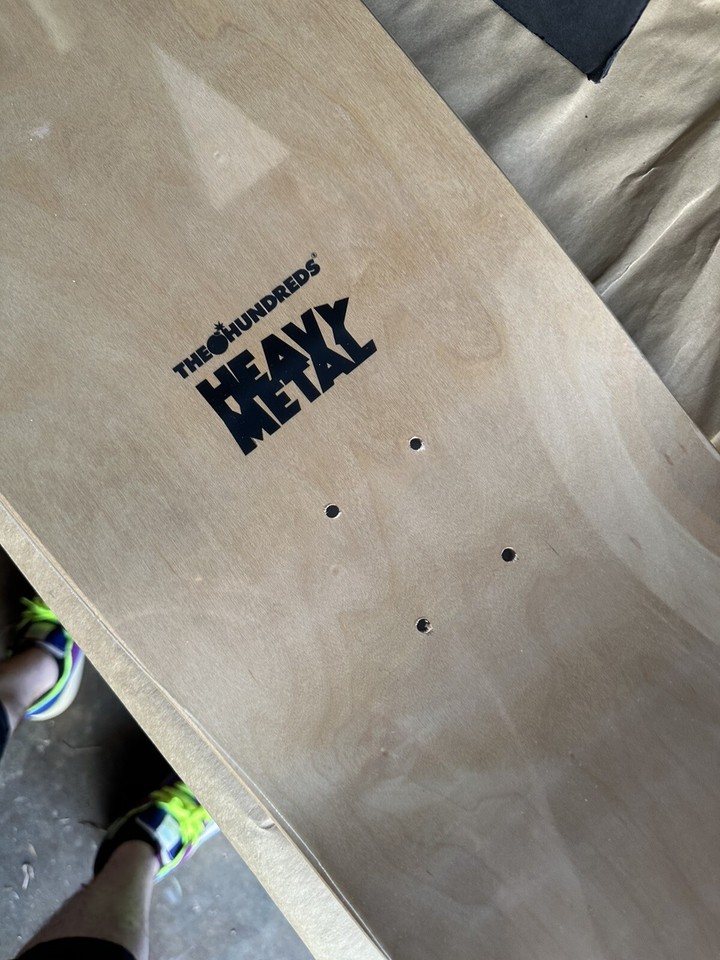 The Hundreds Heavy Metal Skateboard Deck - Ultra Rare - 9.25" x 31.9 ...