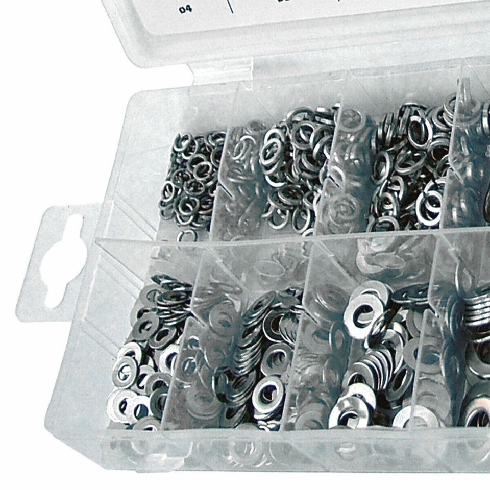 790 x STAINLESS STEEL ASSORTED FLAT WASHERS SPRING WASHERS FOR METRIC ...