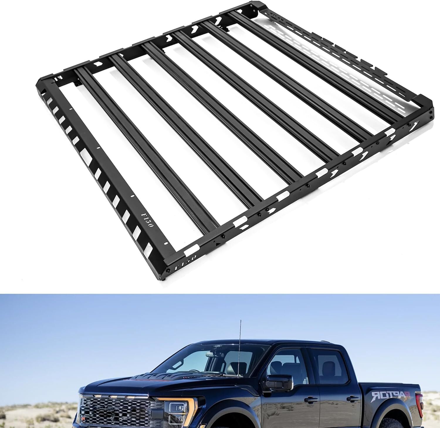 Heavy Duty Top Roof Rack Basket Black Fit 2015-2023 FORD F-150 F150 ...