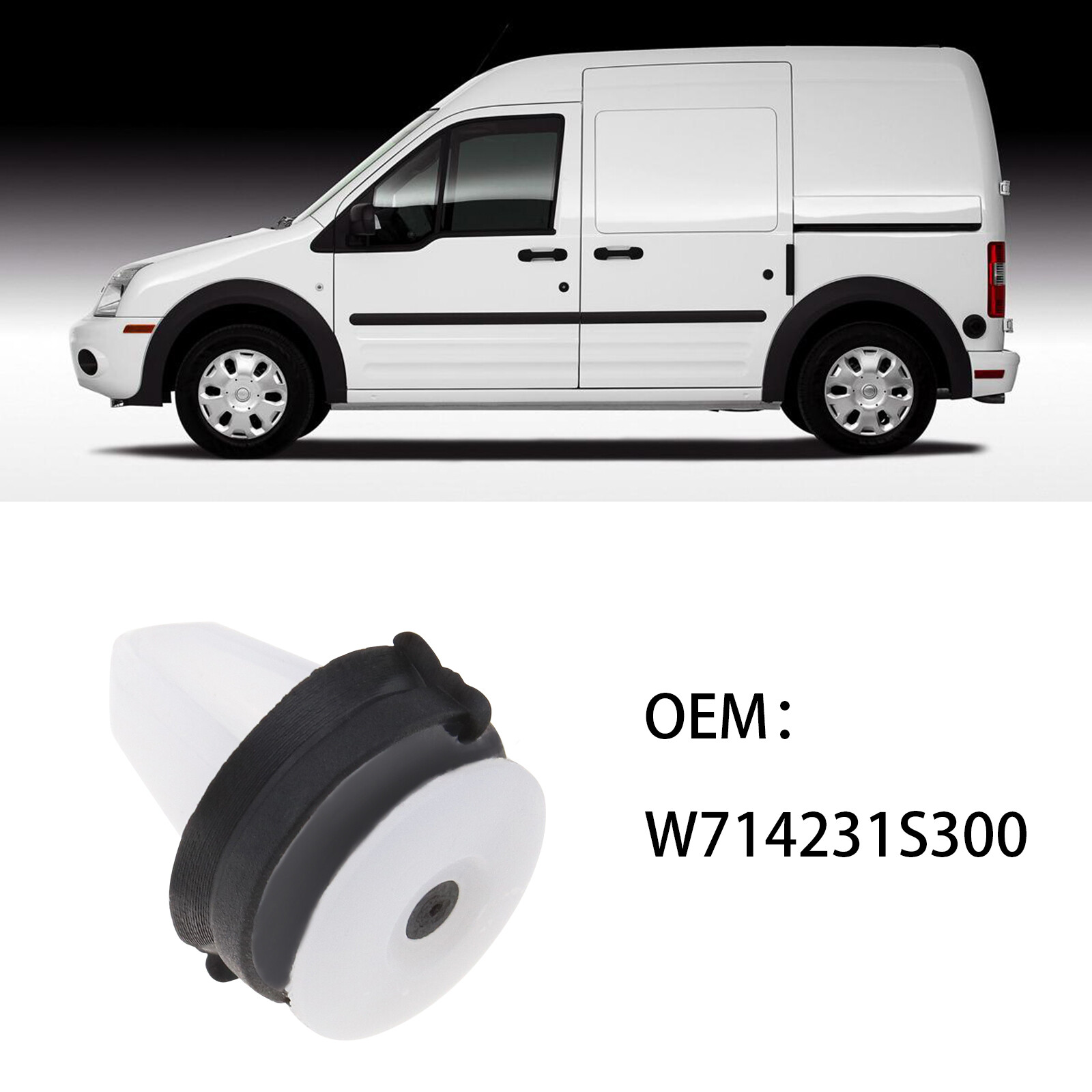 50Pcs Door Trim Mould Panel Side Skirt Clip Fasteners W714231S300 ...