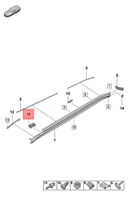 Genuine PORSCHE Socket - Jack Left A. Right Front And Rear 971802819C ...