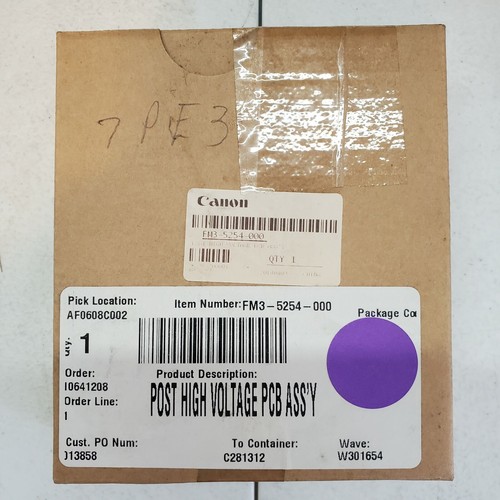 Genuine OEM Canon FM3-5254-000 (FM35254000) Post High Voltage PCB ...