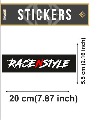 2X Race N Style Motorsport Decal Rally Sport Car Bumper JDM WRC Vinyl ...
