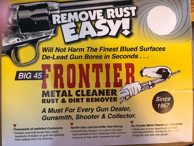 BIG 45 Frontier Metal Cleaner Rust and Dirt Remover Will Not Harm ...