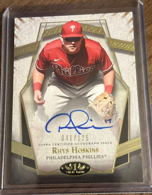 2022 Topps Tier One Rhys Hoskins Autograph 041/125 #PPA-RHO Phillies | eBay
