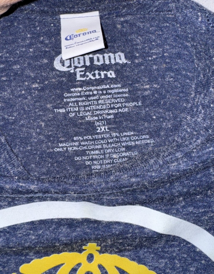 Corona Extra Beer Cerveza Men's Official Merchandise Since 1925 Tee T ...