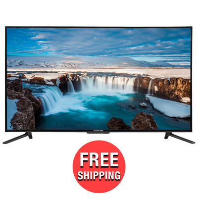 55-inch 4K Black Ultra HD LED 2160p Resolution TV HDR Room Surround ...