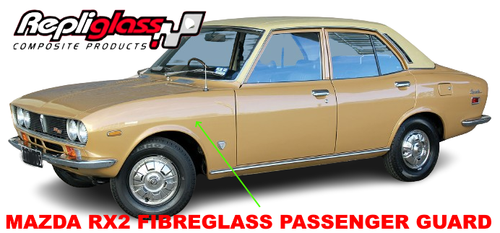 FRONT GUARD PASSENGER SIDE FIBERGLASS for MAZDA RX2 MOUNTS AS PER ...