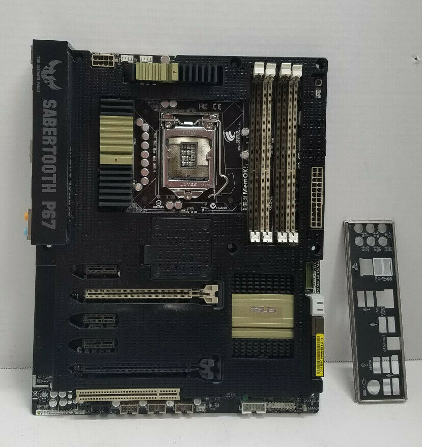 For ASUS SABERTOOTH P6 LGA1155 Intel P67 USB3.0 PS/2 SATA6Gb/s Suppor ...