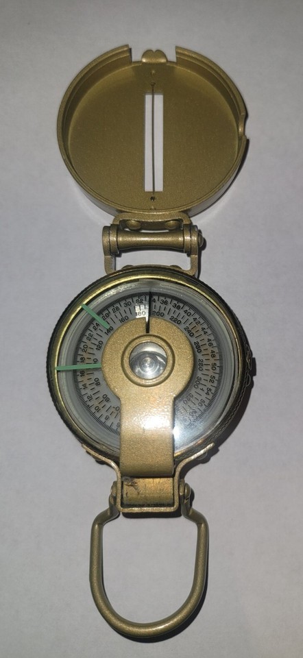 Vintage Metal Lensatic Compass Liquid Filled Made in Japan | eBay