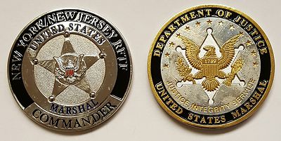 USMS United States Marshal Service NYNJ RFTF Commander Coin | eBay