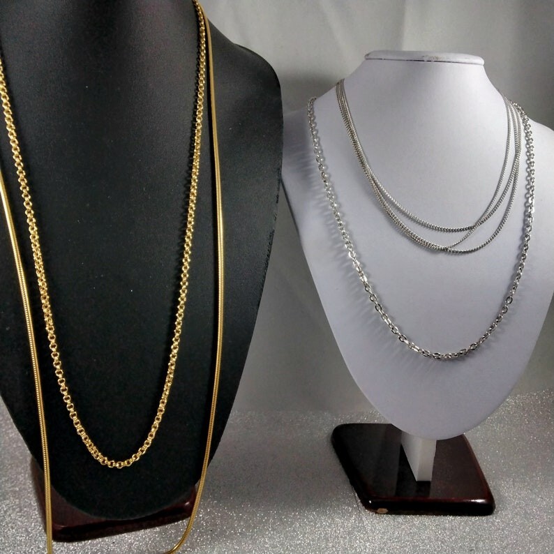 6 Signed Designer Chain Necklaces Nolan Miller, Sara… - Gem