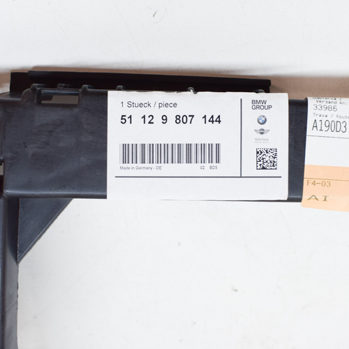 NEW MINI COUNTRYMAN R60 REAR CENTER BUMPER GUIDE BRACKET 51129807144 ...