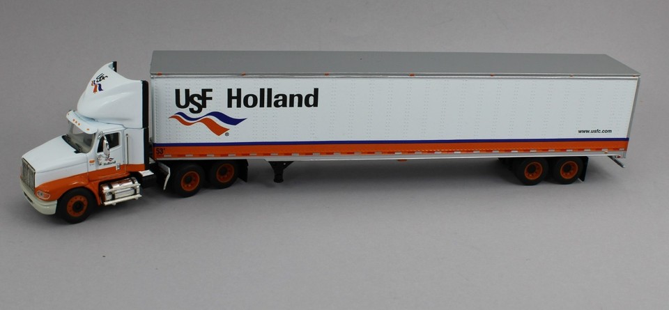 1:64 DCP *USF HOLLAND* International 9100i w/53' Dry Good Trailer ...