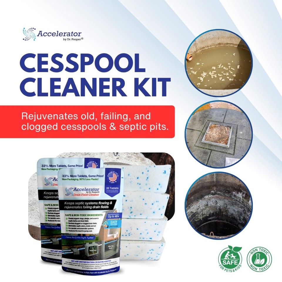 Cesspool & Septic Cleaner Kit by ® - Commercial-strength bio ...