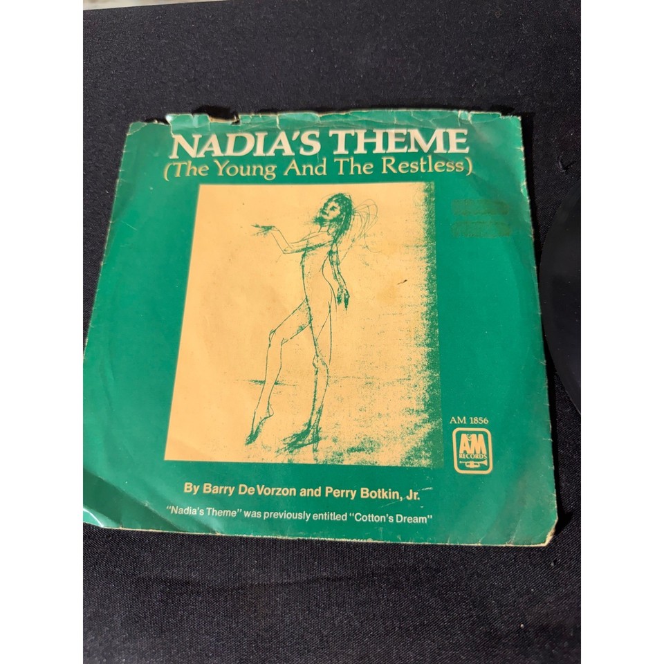 A&M Records Nadia's Theme The Young and the Restless 7" 45 RPM Vinyl ...