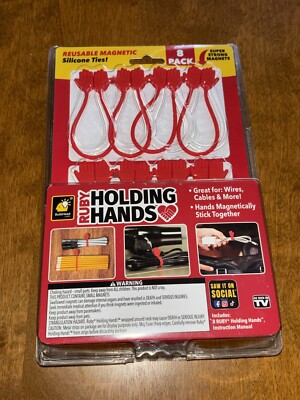 Ruby Holding Hands Ultra-Powerful Magnetic Silicone Zip Ties, AS-SEEN-ON-TV | eBay