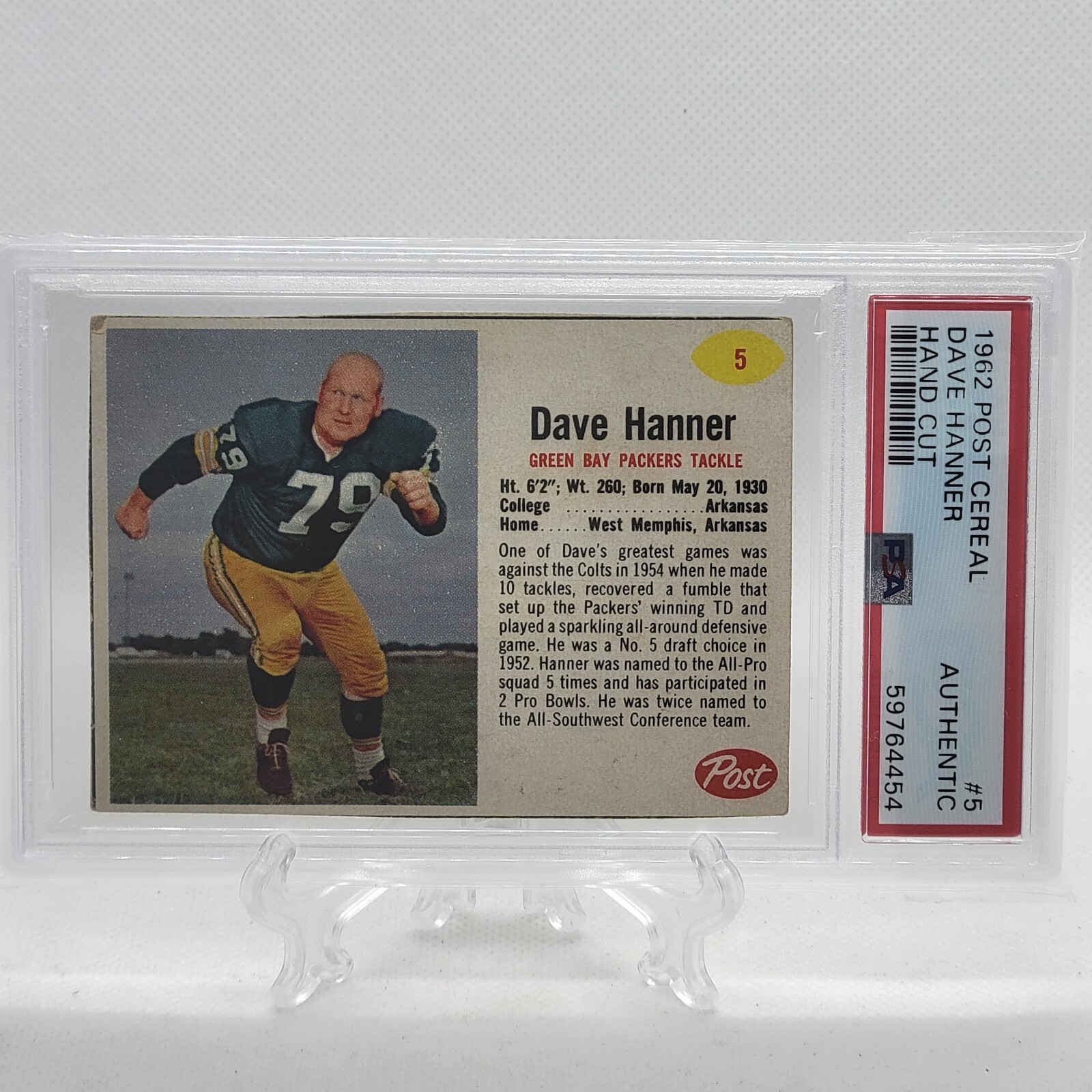 1962 Post - #5 Dave Hanner for sale online | eBay