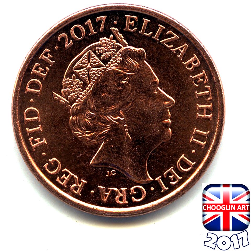 A BRITISH 2017 ELIZABETH II ONE PENNY 1p COIN, 8 Years Old! | eBay