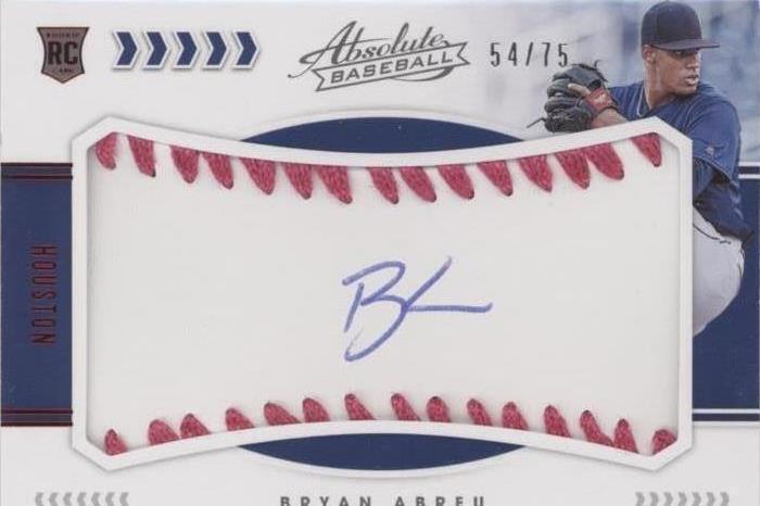 2020 Panini Absolute - Rookie Baseball Material Signatures Bryan Abreu ...