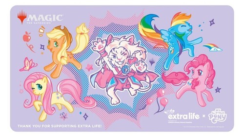 NEW Secret Lair Extra Life 2023 Play mat Ajani My Little Pony Ultra Pro ...