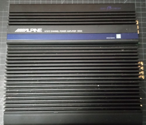 Alpine 3553 4/3/2 Channel Power Amplifier Made in Japan Old School high ...