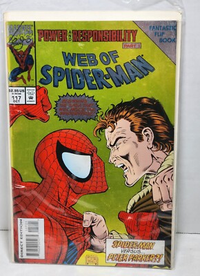 Web Of Spider-Man 117 Direct Edition Fip Book Marvel Spiderman vs Peter ...