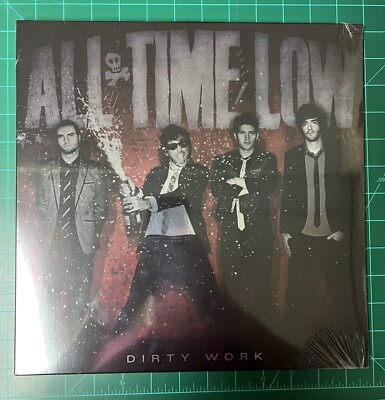 All Time Low - Dirty Work - Vinyl LP Record Red/Black/White Swirl New ...