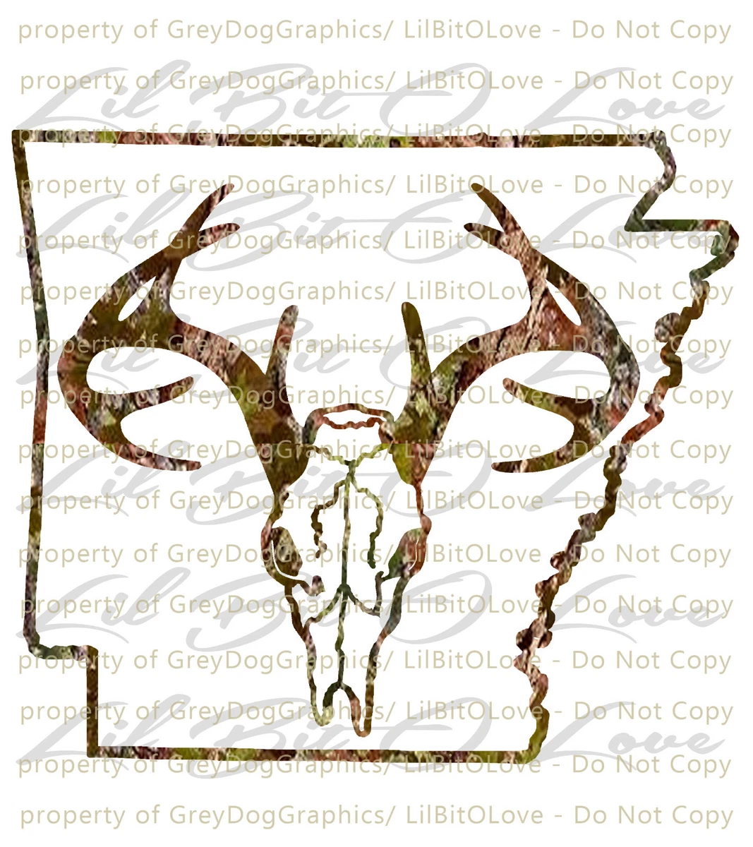 Camo Deer Head Logo Wallpaper
