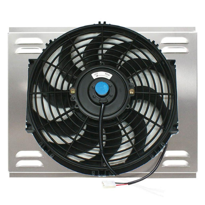 Single 14" High CFM Electric Fan & Shroud 20 x 15 x 4 1/8 | eBay