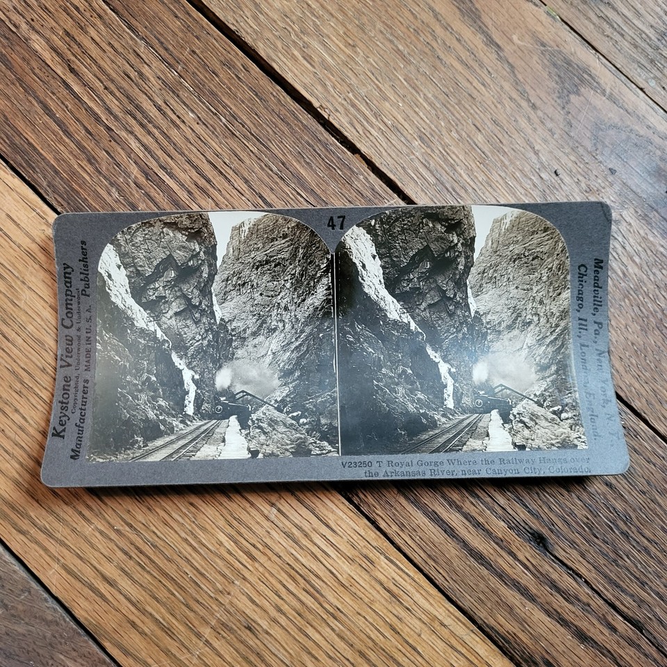 Keystone View Co. Stereoview Stereogram V23250 ROYAL GORGE ARKANSAS ...