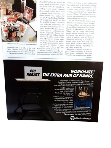 Vintage 1984 Black & Decker Workmate 100–400 Benchtop Workbench Ad ...