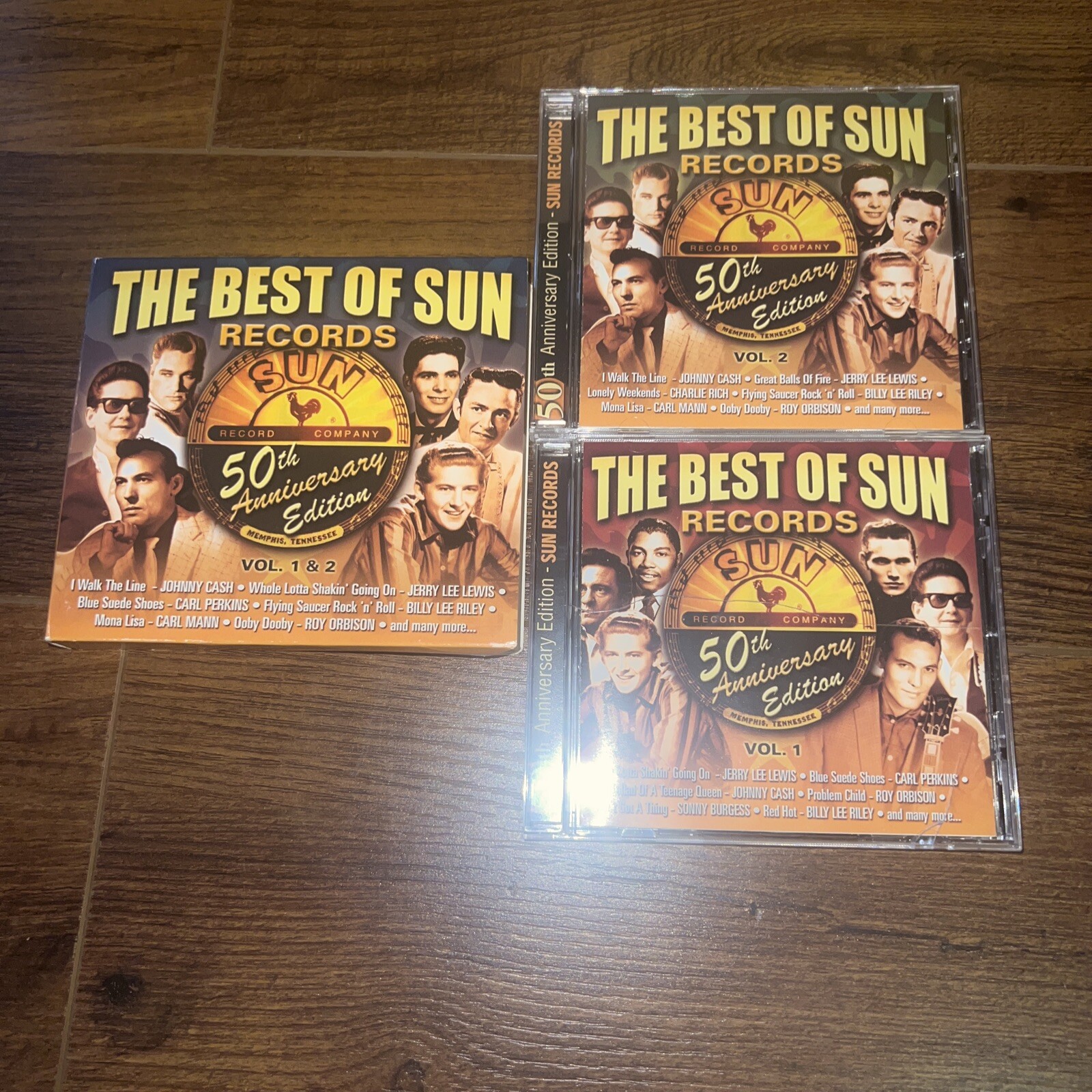 Best of Sun Records 50th Anniversary Edition CD Set Vol 1& 2 Factory ...
